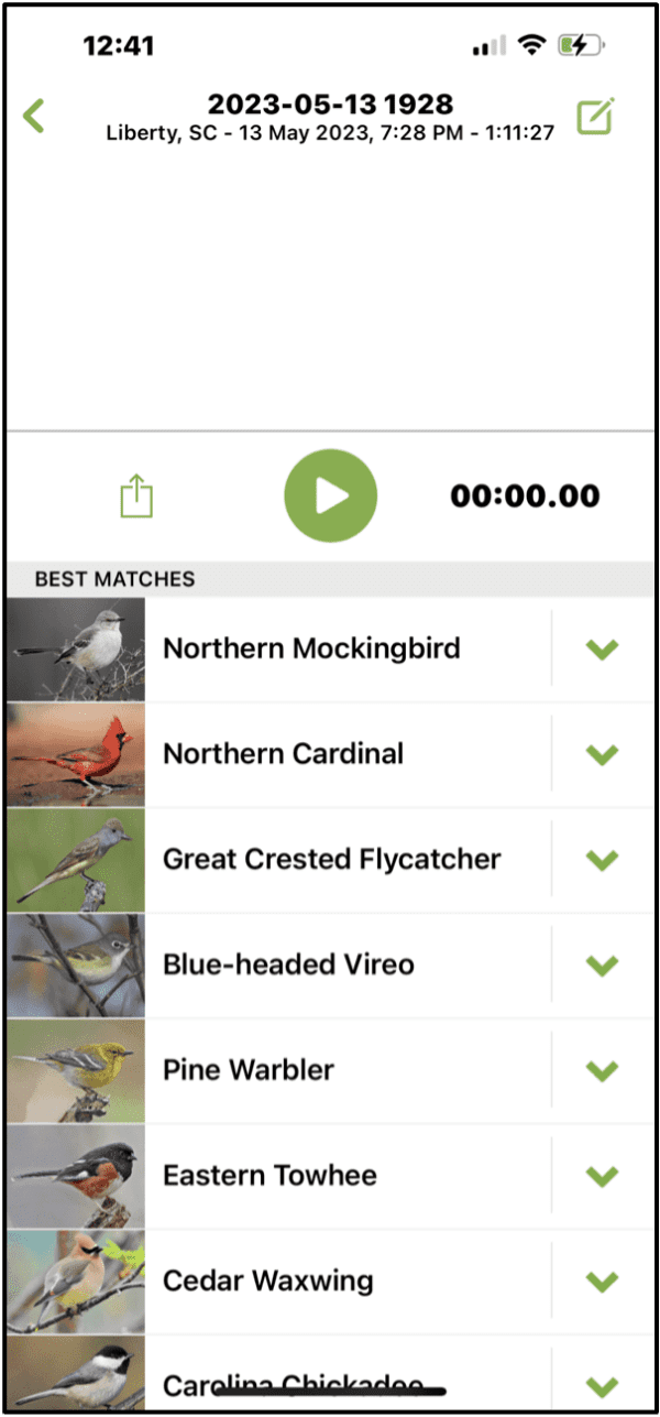 I Love My Merlin App! | South Carolina Native Plant Society